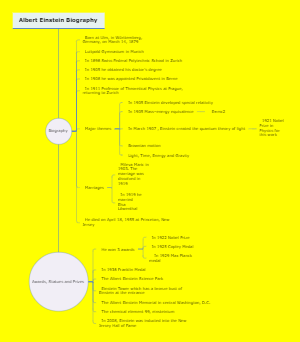 Albert Einstein Biography | Mind Map - EdrawMind
