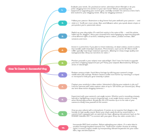 How to Create A Successful Vlog | Mind Map - EdrawMind