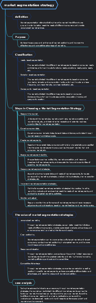 market segmentation strategy | Mind Map - EdrawMind