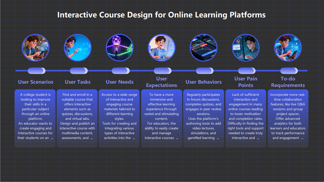 Interactive Course Design for Online Learning | EdrawMax Templates