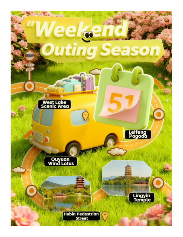 Weekend Outing Season in Scenic Areas | EdrawMax Templates