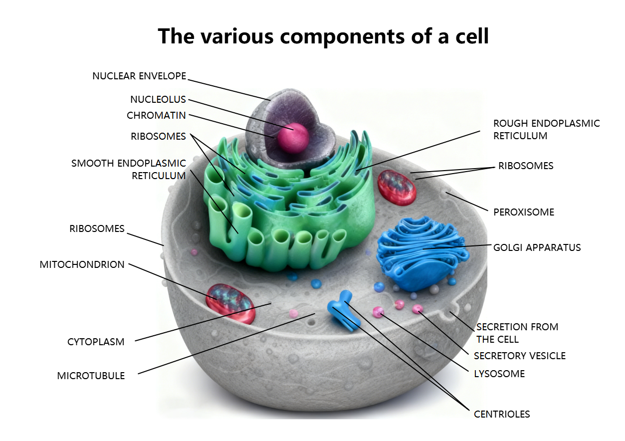 Animal Cell Structure Illustration | EdrawMax Templates