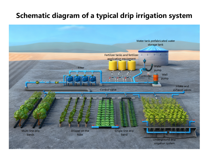 Advanced Irrigation System for Crops | EdrawMax Templates