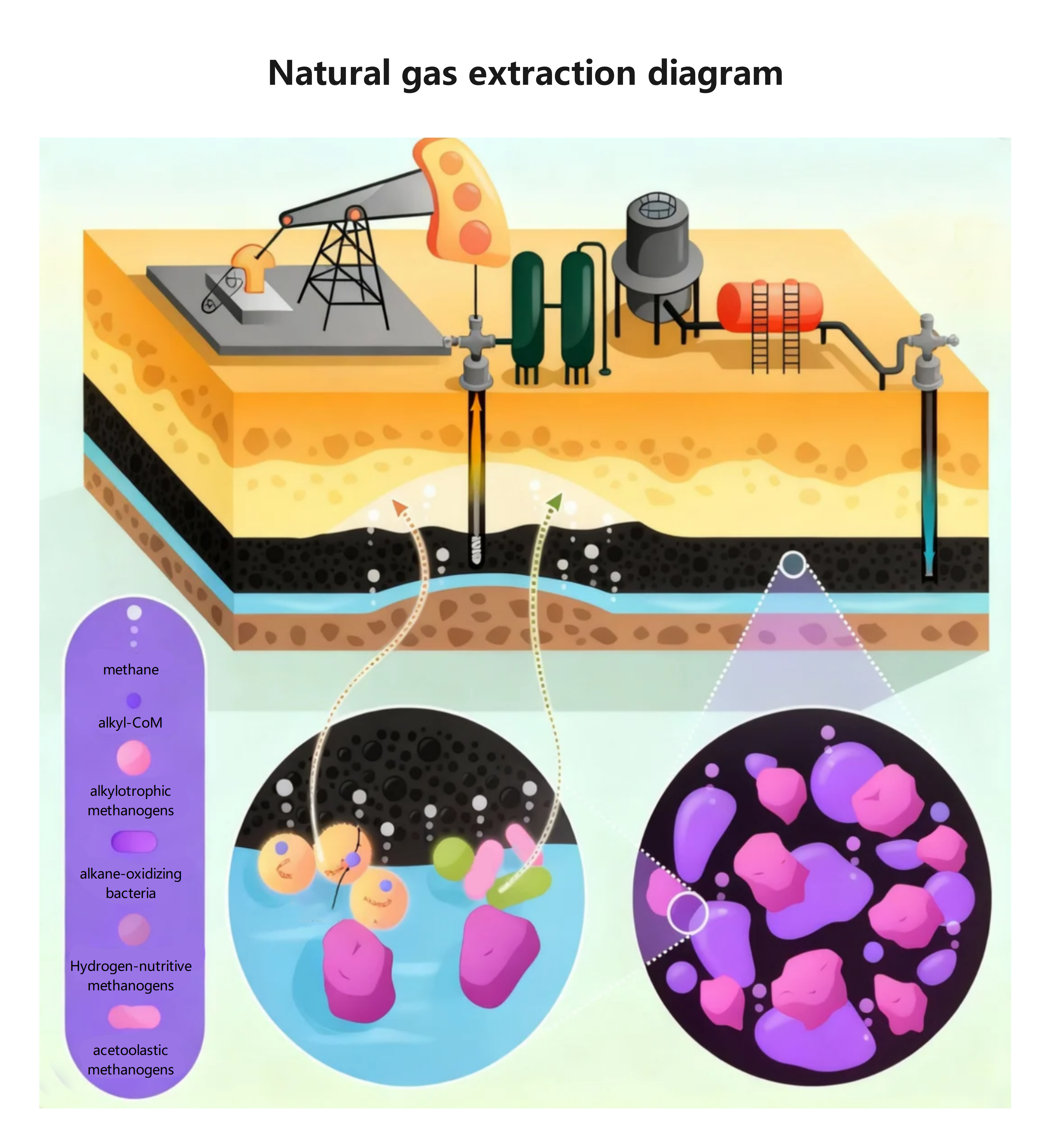 Natural Gas Extraction Diagram | EdrawMax Templates